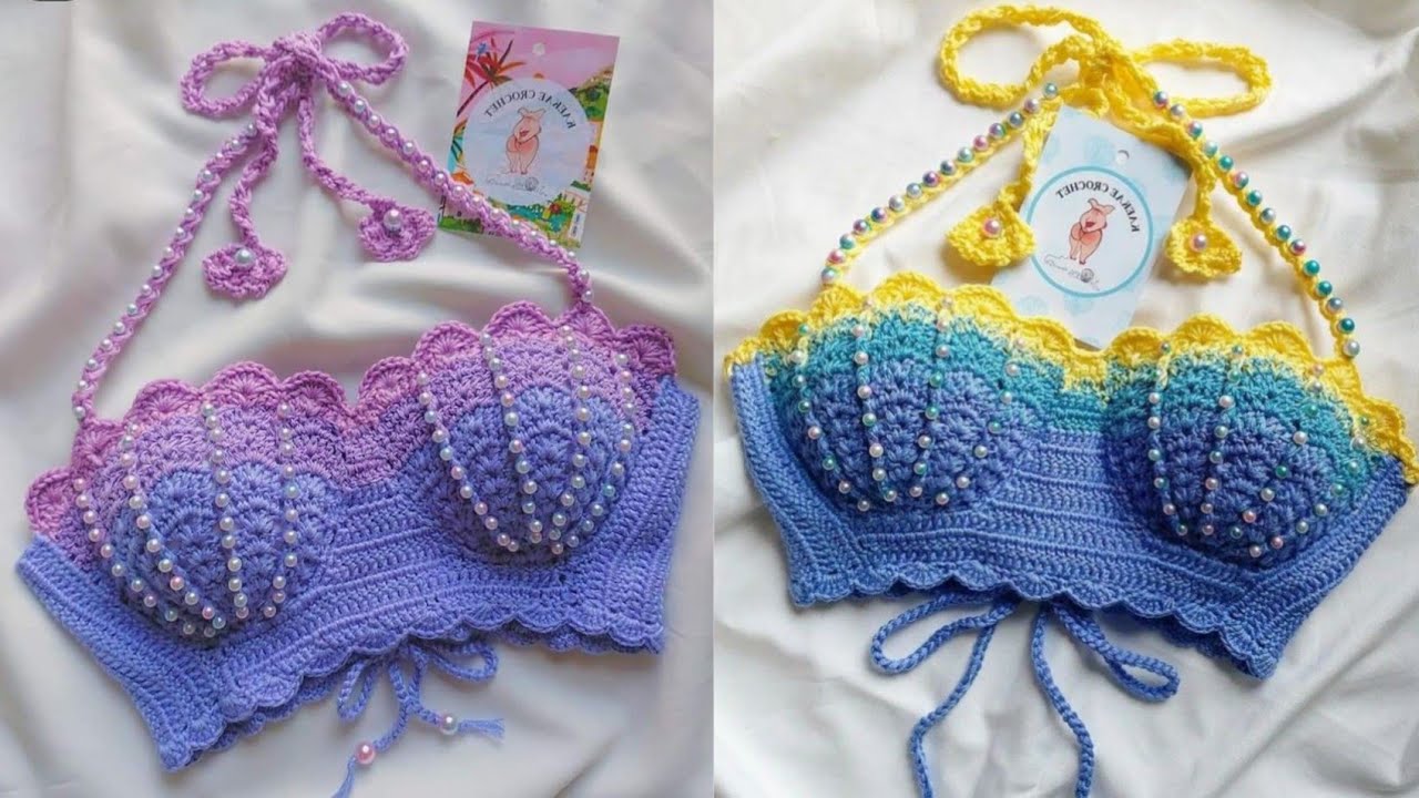 knitting Brallete For women, woolen bra , Handmade bra Crochet patterns ...