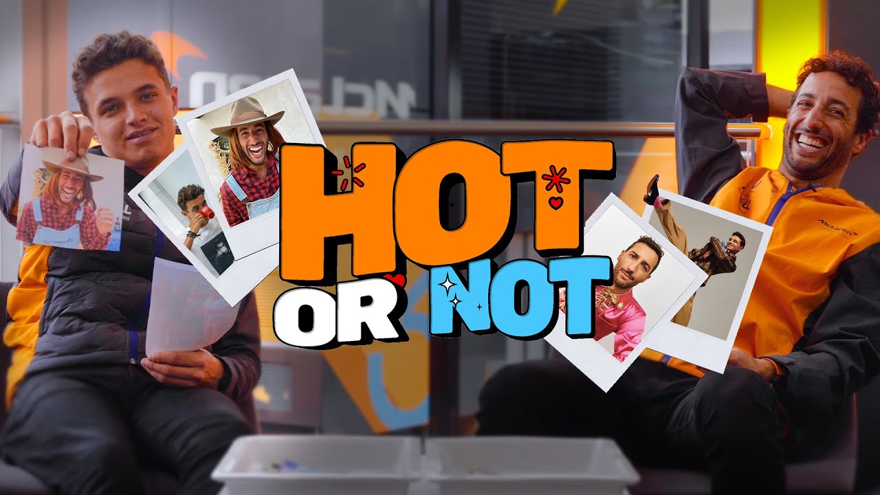Lando Norris and Daniel Ricciardo Play 'Hot or Not?' - YouTube
