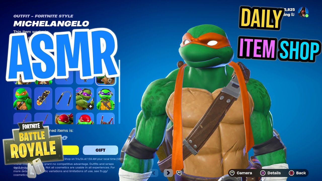 ASMR Fortnite Ninja Turtle Skins Are Back! Daily Item Shop 🎮🎧 Relaxing ...