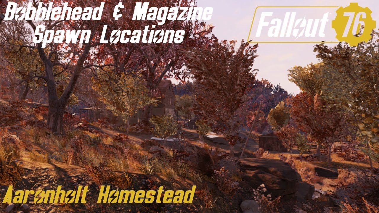 Fallout 76 Bobblehead & Magazine Spawn Locations - Aaronholt Homestead ...