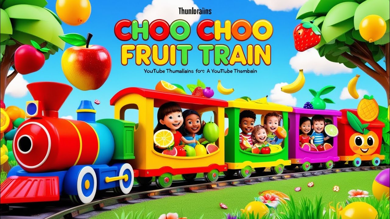 "Choo Choo Fruit Train Adventure! 🚂🎵 Fun Nursery Rhymes for Kids | Sing ...