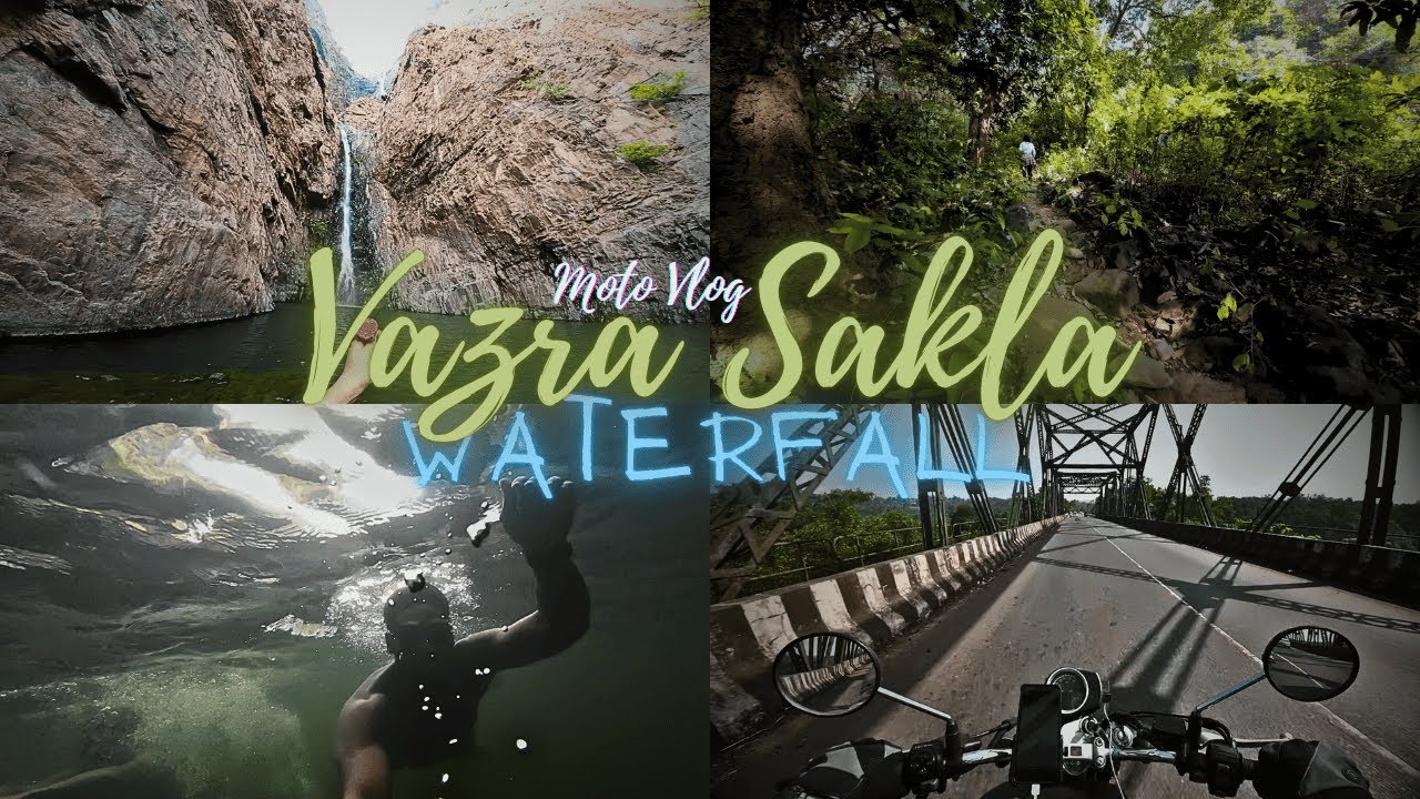 A trip to hidden Gem of Goa-Vazra Sakla Waterfall #motovlog # ...