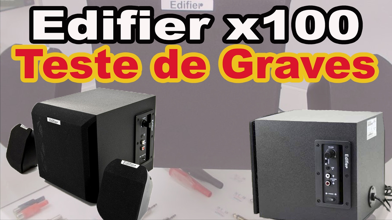 Edifier X100B O melhor Custo Benefício - Teste de graves em português ...