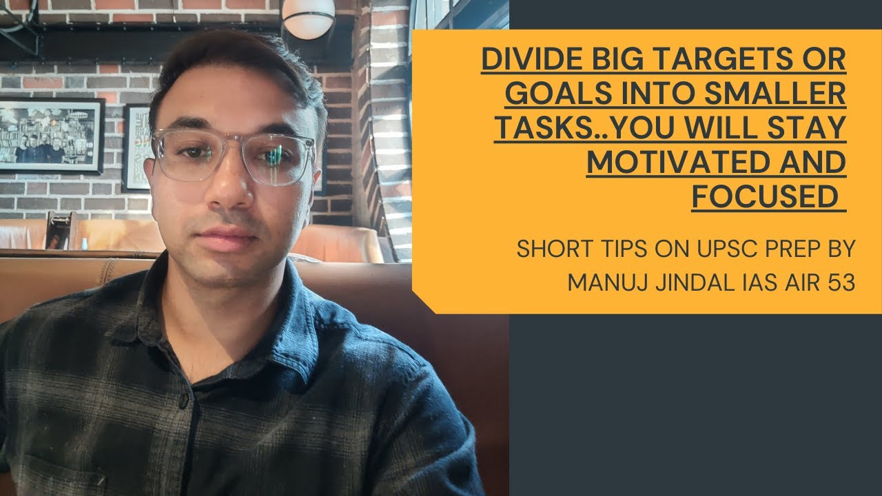 One tip to stay consistently motivated and focused while preparing for ...