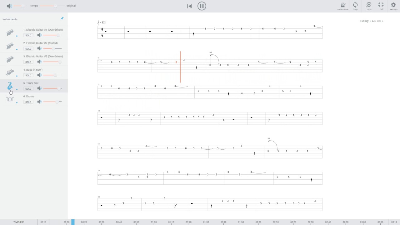 ZZ Top — Beer Drinkers And Hell Raisers guitar tab in browser - YouTube