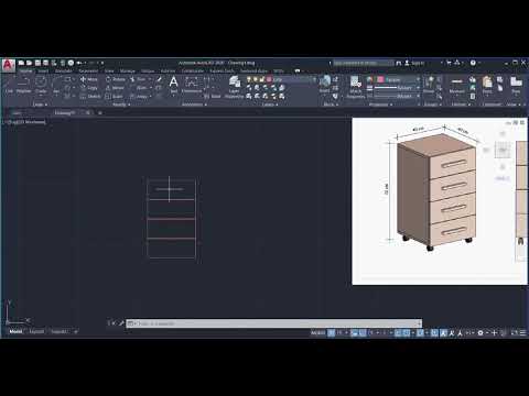 AutoCAD te Keson yada Komodin Çizimi Yapılması