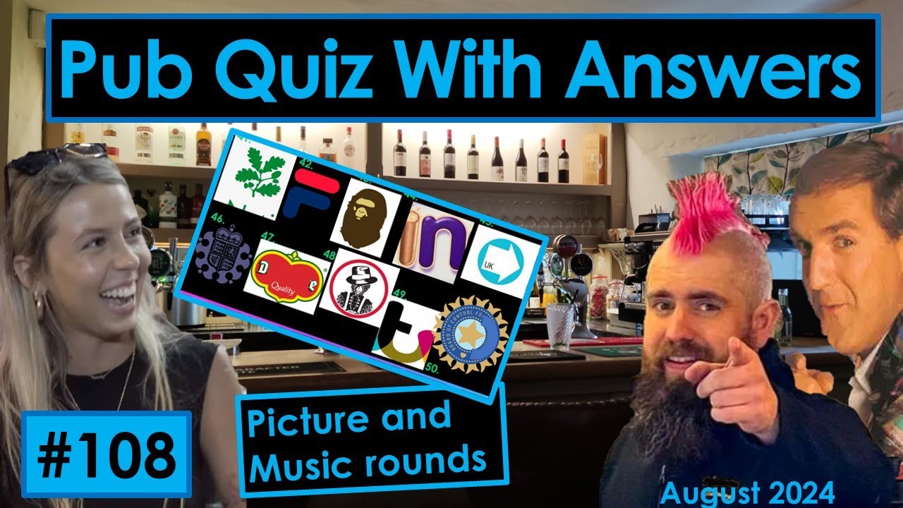 #108 PUB QUIZ. Music, picture and connection rounds - YouTube