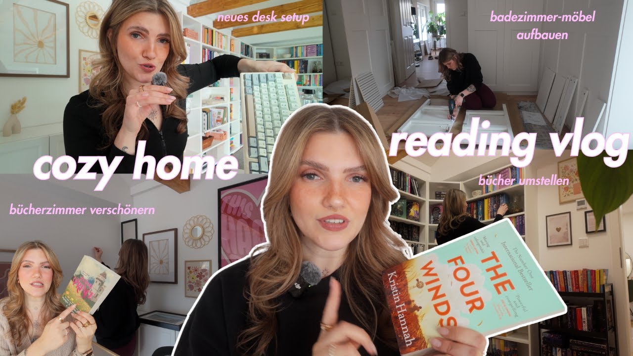 mood reading, book haul, decorating my book room | cozy home & reading ...