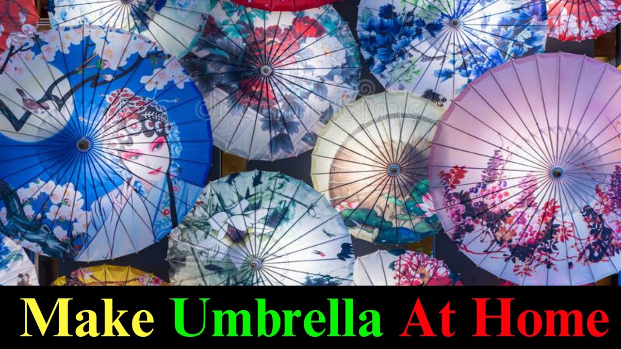 How To Make Oil Paper Umbrella | Paper Umbrella | Oil Paper Parasols ...