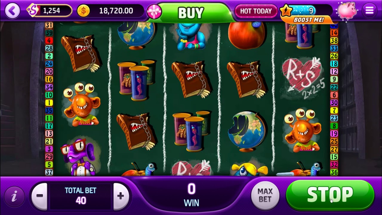 SPOOKY SCHOOL SLOT - spooky themed video slot machine - Slotomania Game ...