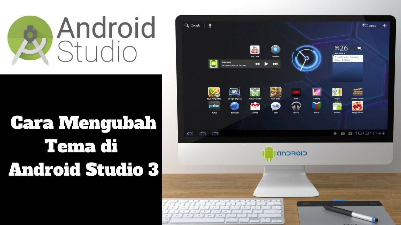 Tutorial Android Studio Versi 3 | Cara Mengubah Tema Di Android Studio ...