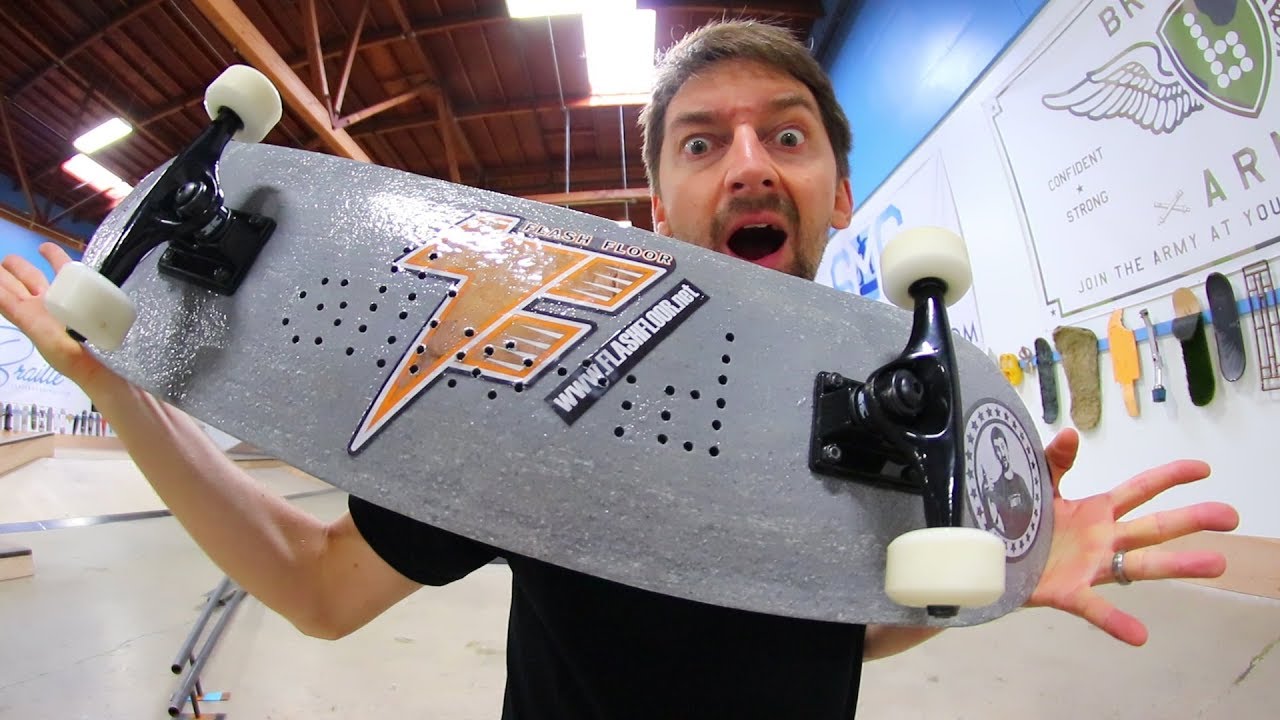 CAN WE BREAK THE CONCRETE SKATEBOARD? - YouTube