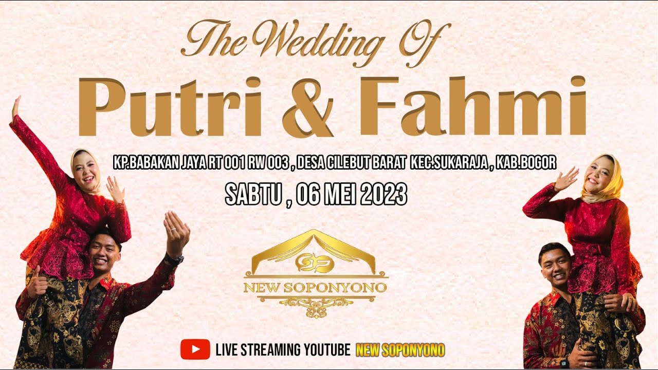 LIVE STREAMING PERNIKAHAN PUTRI RAHMA WATI & MUHAMMAD FAHMI ADAM / NEW ...