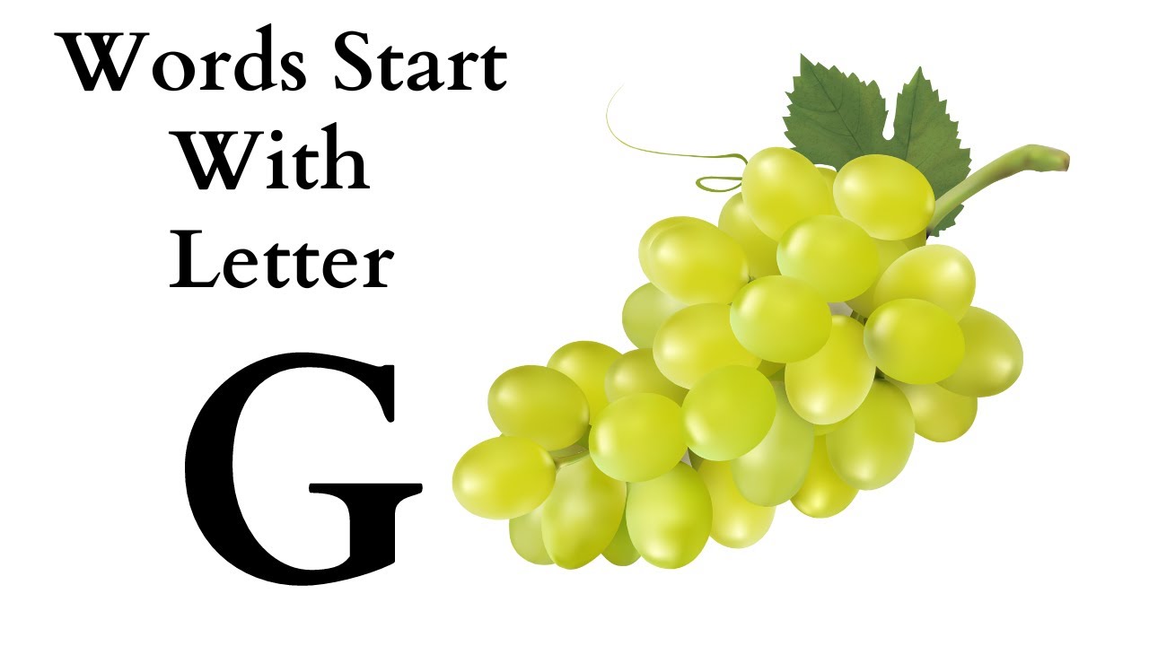 WORDS THAT START WITH LETTER Gg | 'g' Words | Initial Sounds | Phonics ...