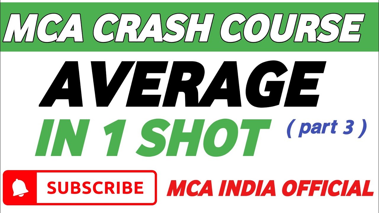 Average Part 3 Nimcet Cucet Mah Cet All Mca Exam Average Tricks Youtube