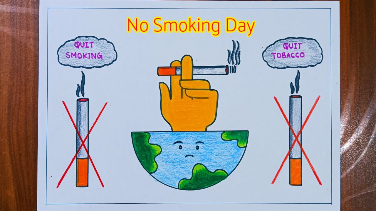 Kick the Habit! | No Smoking Day Drawing Tutorial" - YouTube