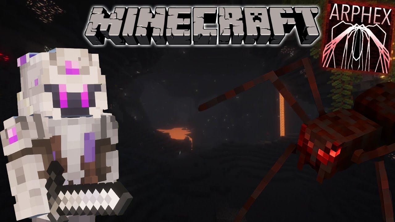 THIS MINECRAFT ARACHNOPHOBIA MOD WAS A MISTAKE! (Arphex) - YouTube