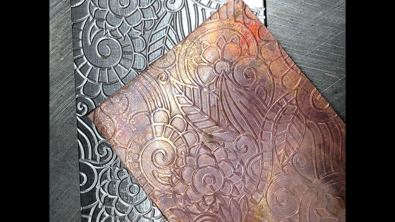 Texturing Silver & Copper Sheets - YouTube