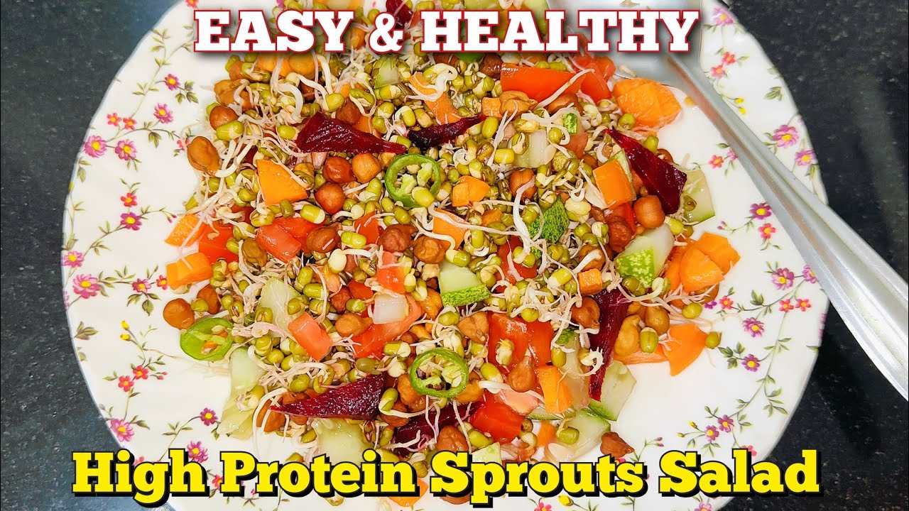 Healthy Sprouts Salad Recipe || Weightloss Salad Recipe || How to Make ...