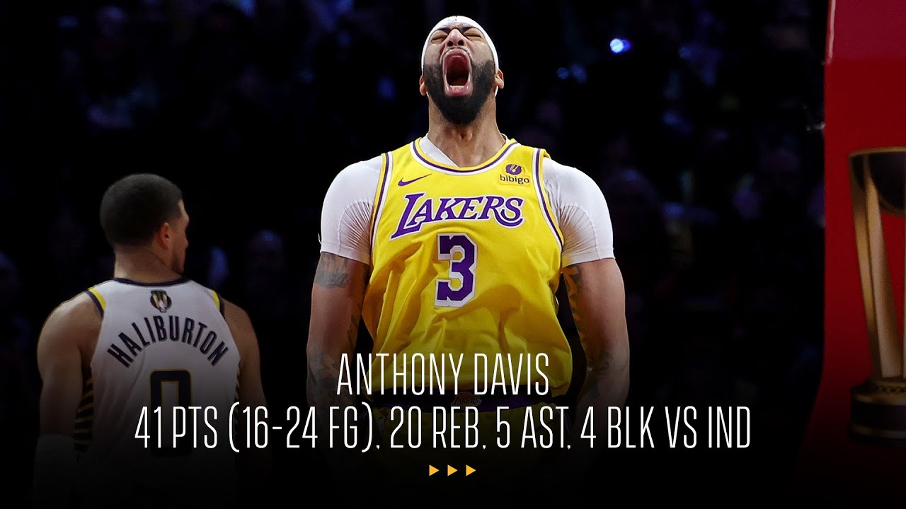 Anthony Davis (41 pts, 20 reb, 5 ast, 4 blk, 16-24 FG) 2023 In-Season ...