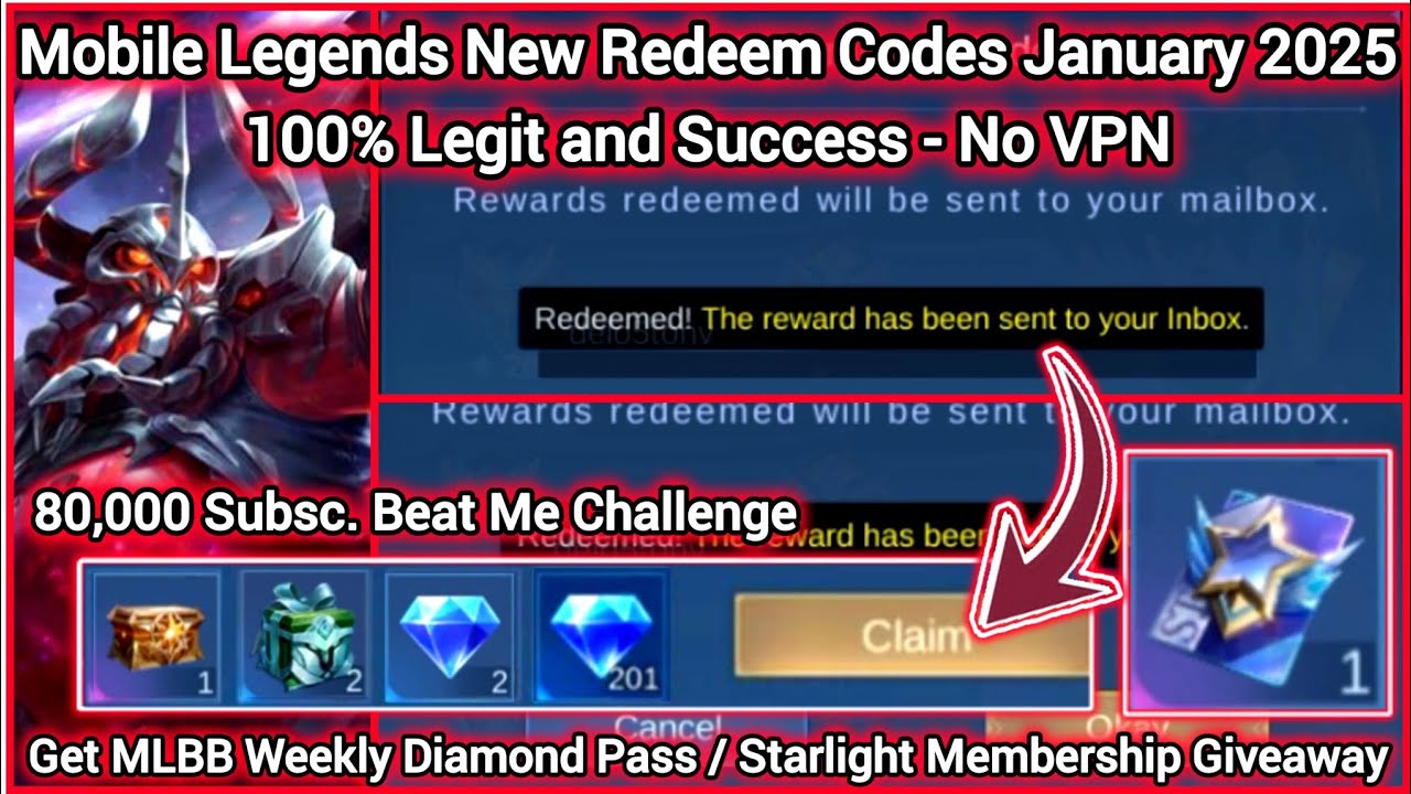 Mobile Legends New redemption code January 29, 2025 - MLBB Diamond ...