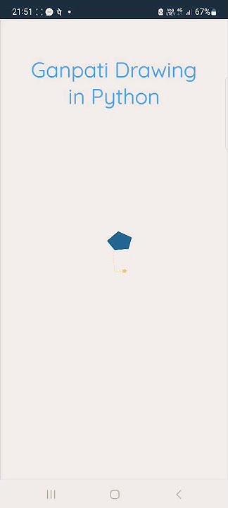 Ganpati Drawing Code Python - YouTube