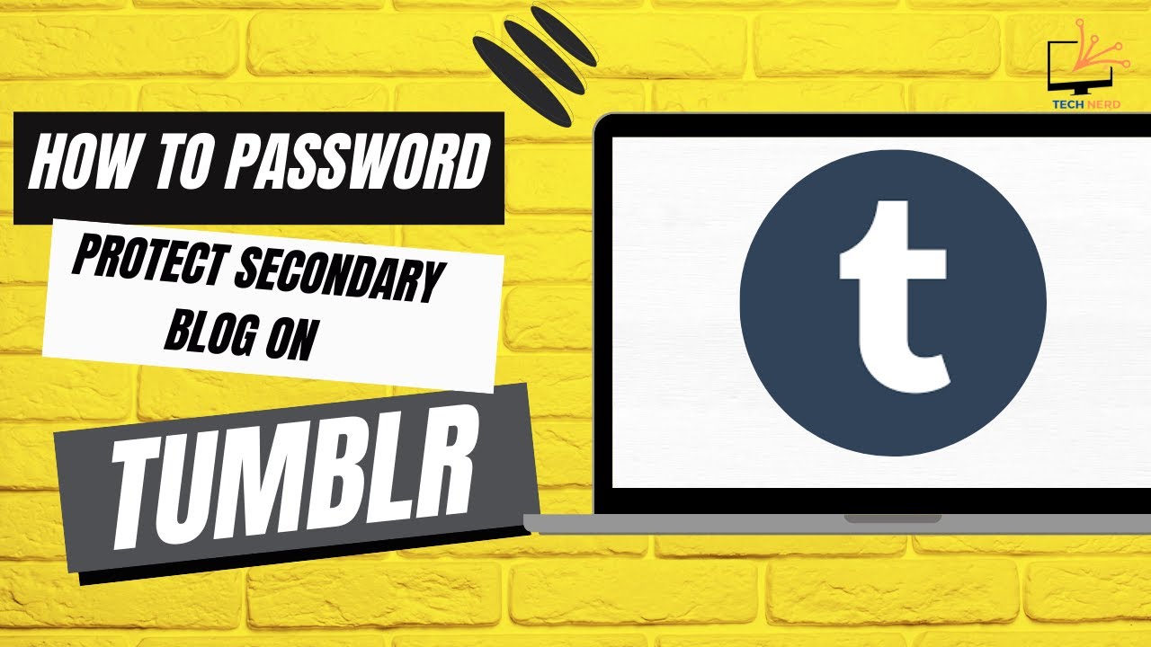 How to Password Protect Secondary Blog on Tumblr - YouTube