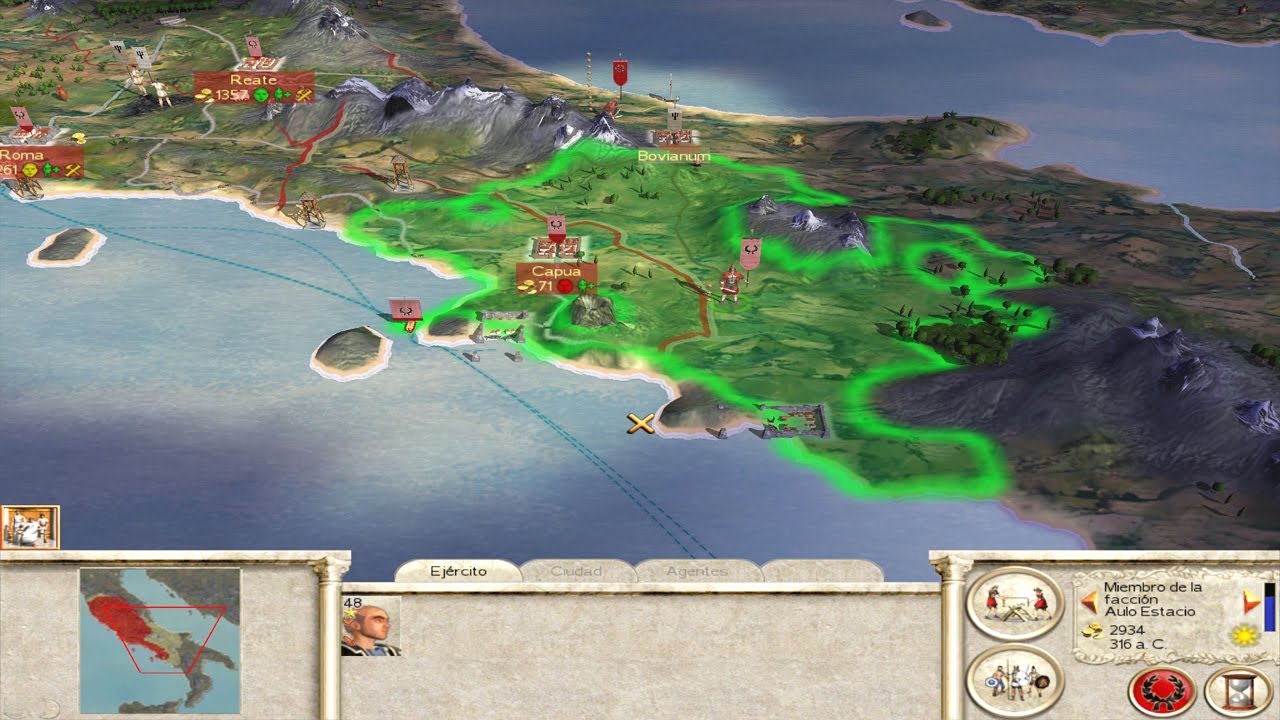 ⚔️ Rome Total War: mod SPQR | Campaña de Italia - YouTube