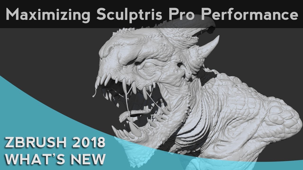015 ZBrush 2018 Maximizing Sculptris Pro Performance - YouTube