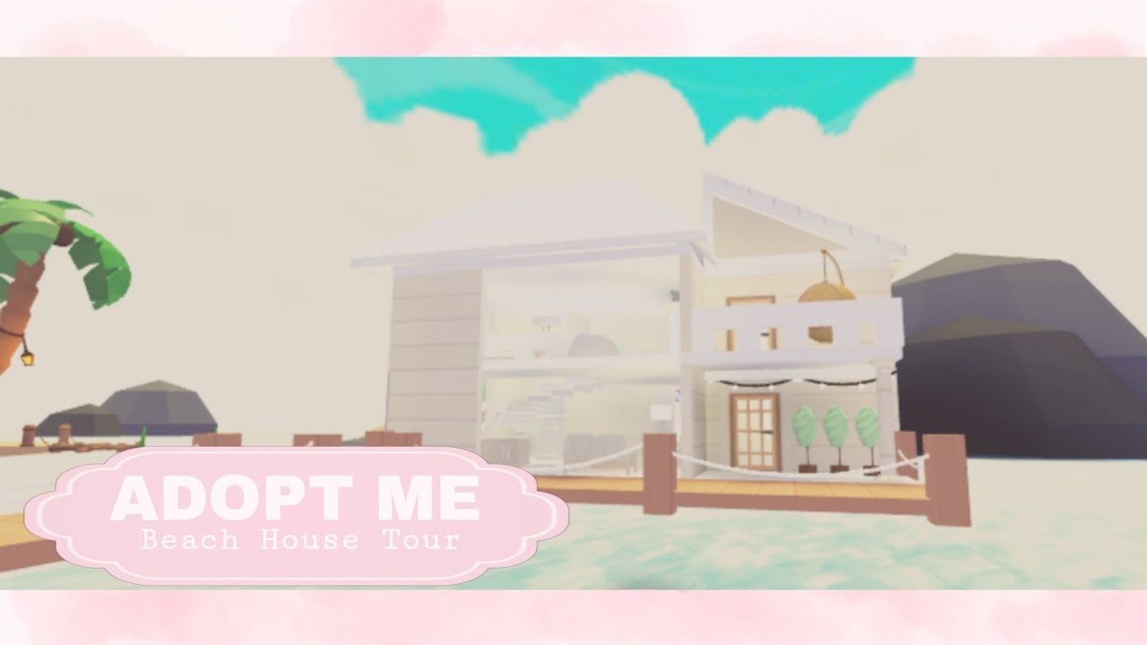 Aesthetic Beach House Tour In NEW Sandbox Island House 🌸 Roblox Adopt ...