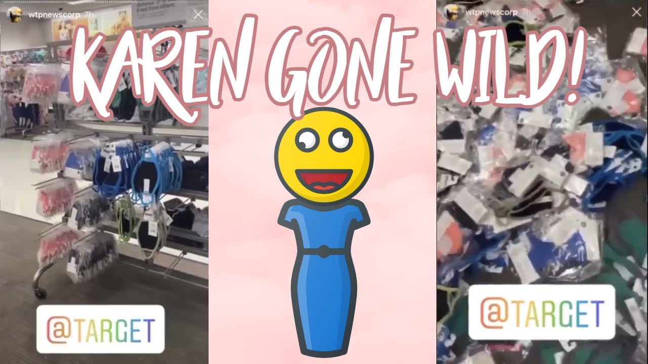 Target Karen Tears Down Face Mask Display at Target - YouTube