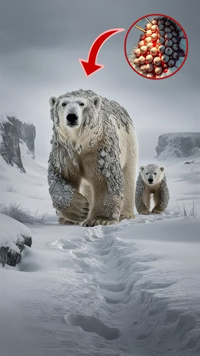 Rescue Team Saves Polar Bear and Her Cub from Harmful Barnacles - YouTube