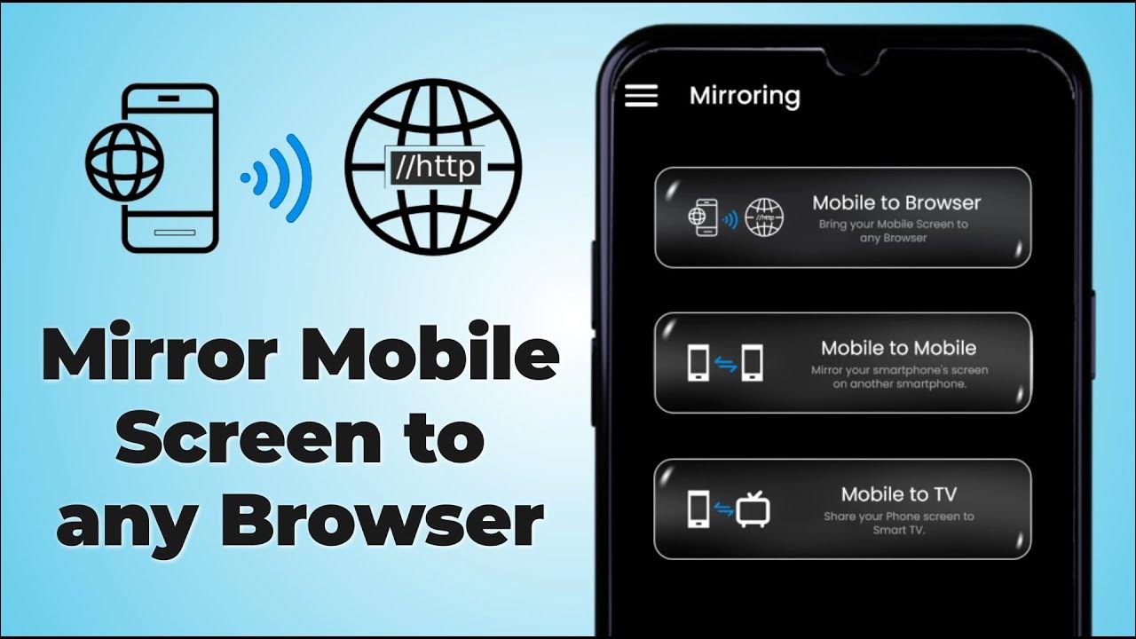 How to Mirror Mobile Screen to Any Browser | Mobile to Browser Mirroring - YouTube