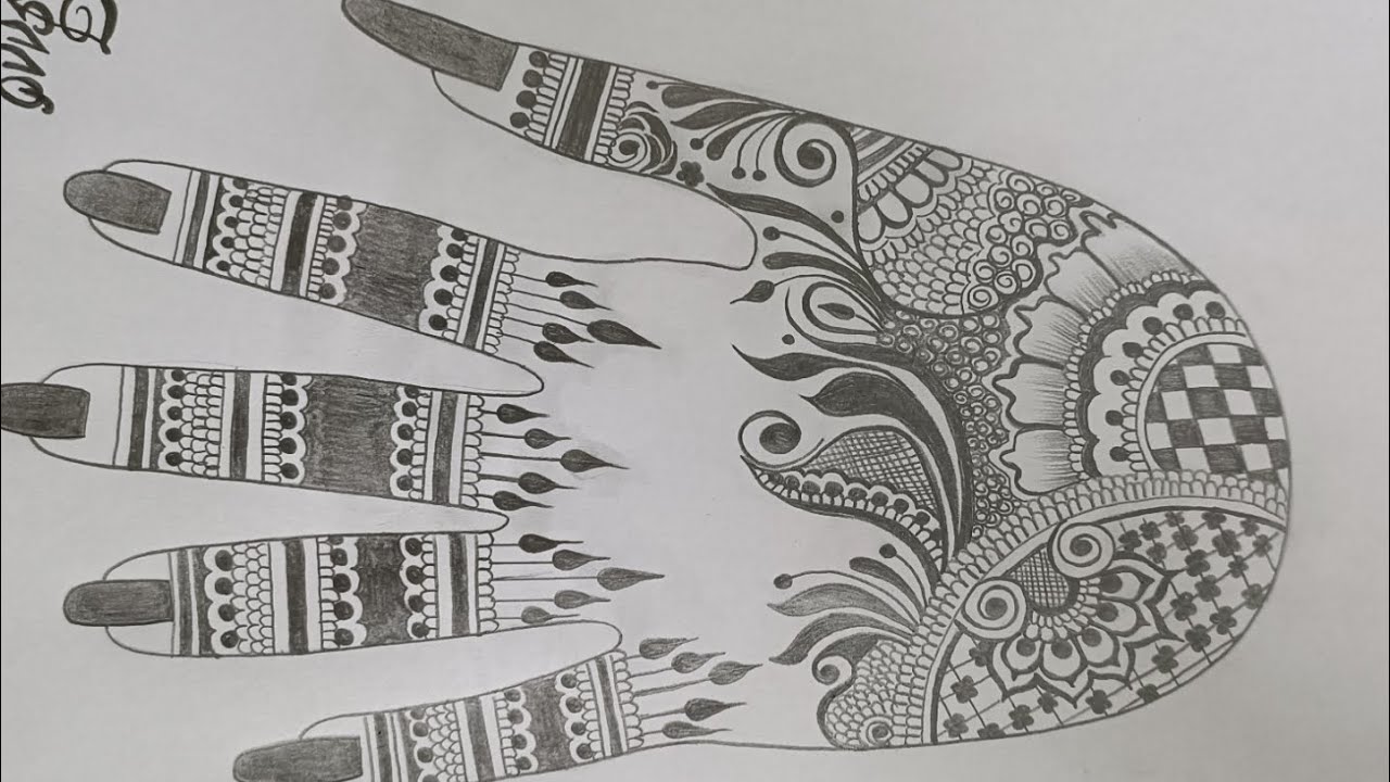 Latest pencil mehandi design ⁠ ⁠ - YouTube