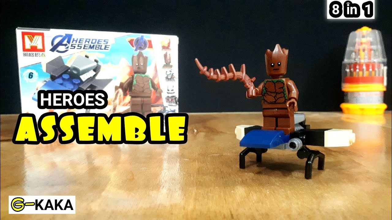LEGO HEROES ASSEMBLE (GRUT) - Review Mainan Anak | GUDANG KAKA - YouTube