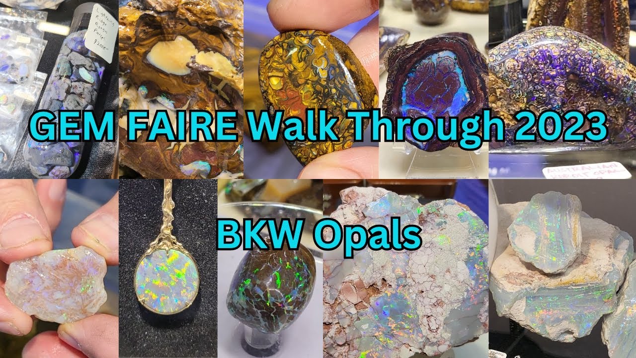 2023 Gem Faire Walk Through | BKW Opals | Yowah Opal | Stunning Pieces ...