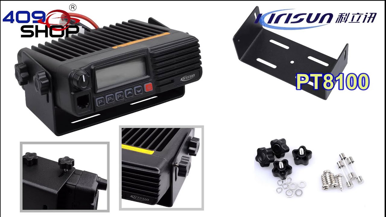 KIRISUN PT8100 25W 400-450MHZ MOBILE RADIO - YouTube
