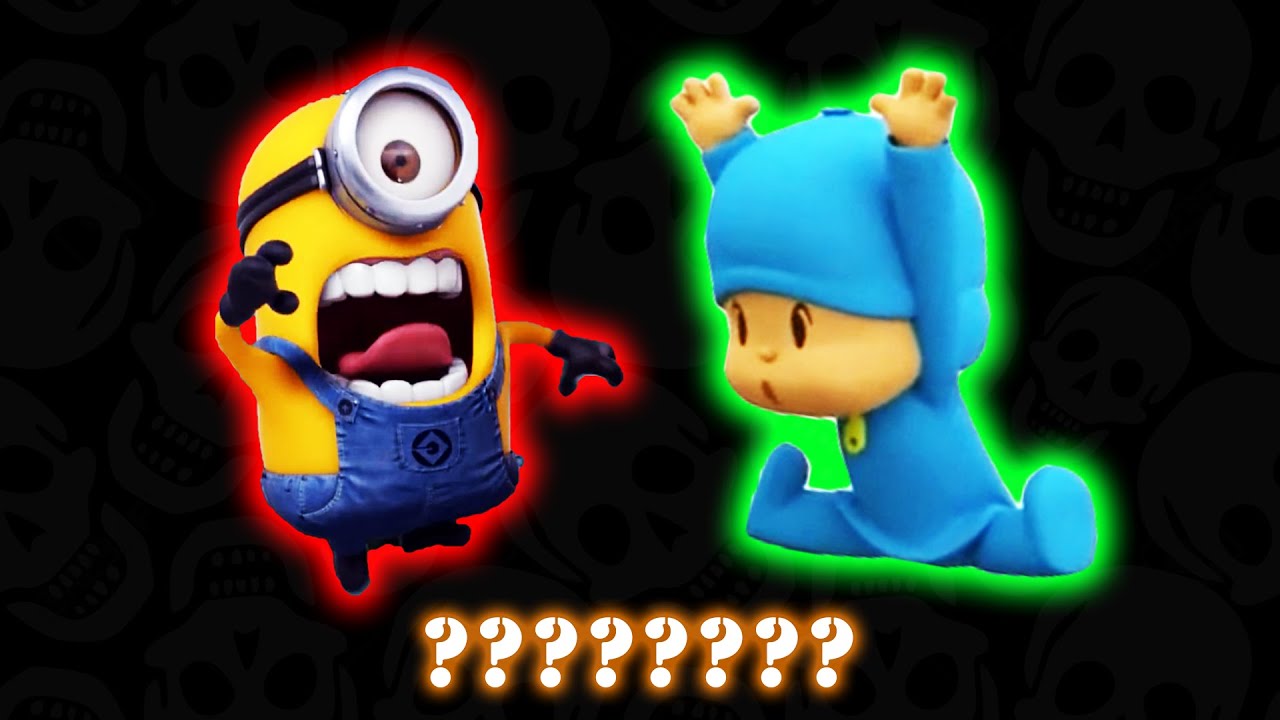 Minions & Pocoyo "Boo! Scream!" Sound Variations in 33 Seconds | Crazy ...