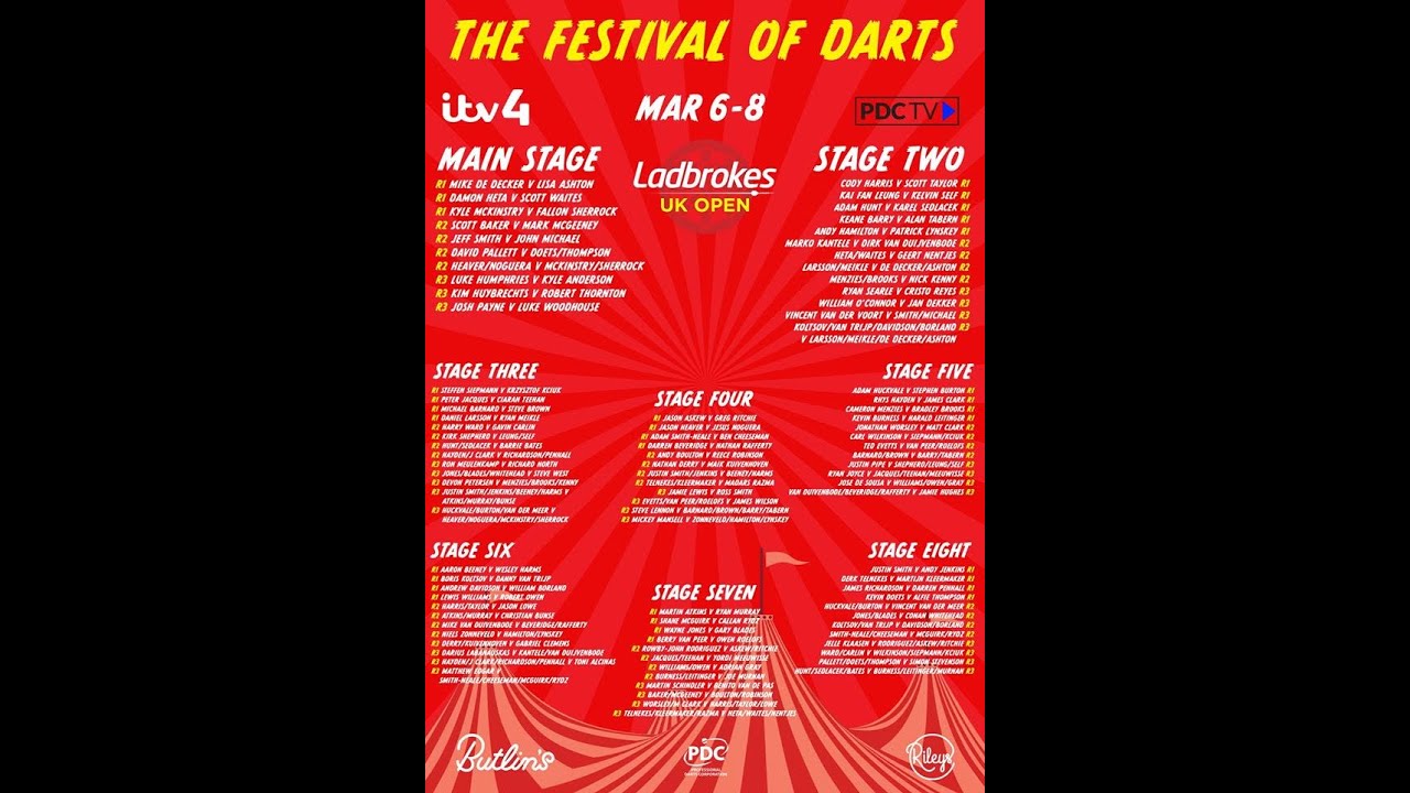 PDC Darts UK Open 2020 03 06 - Jason Heaver vs Kyle McKinstry - ENG ...