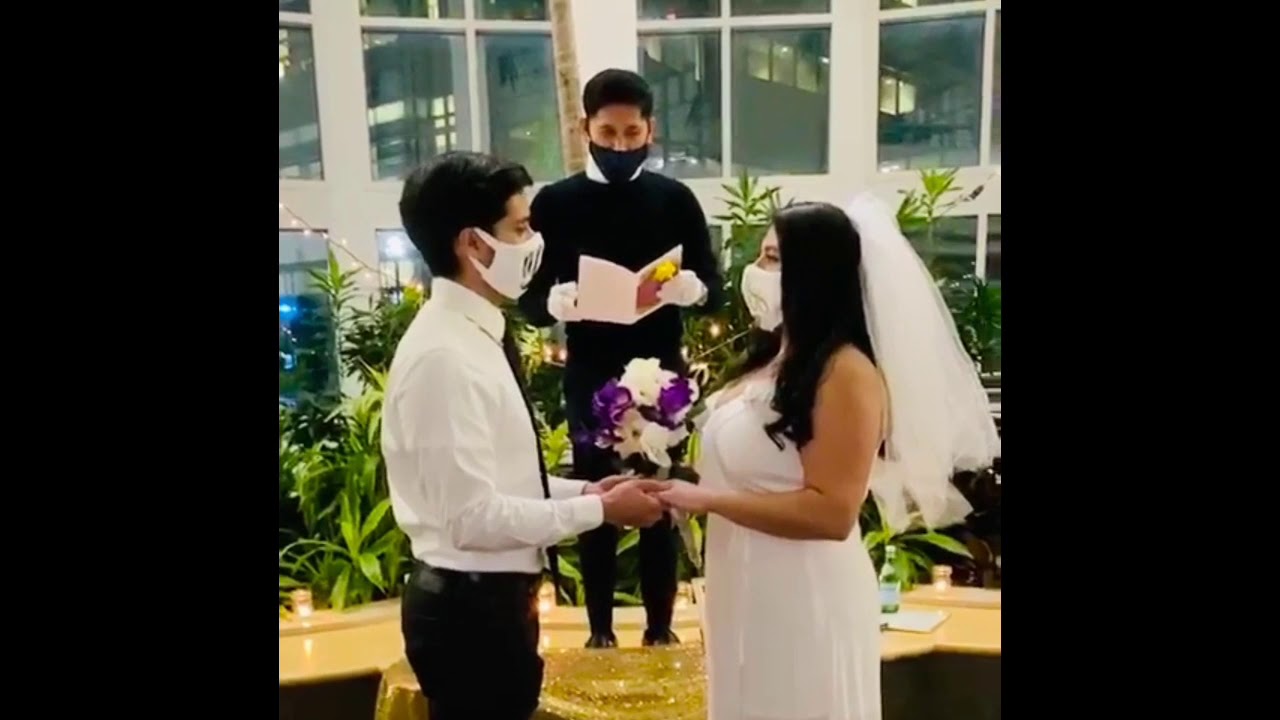 Surprise wedding at work amid of coronavirus - YouTube