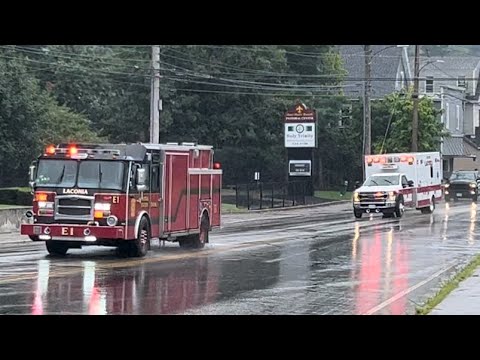 Laconia, NH Fire Department 13 Engine 1 and Ambulance 1 Responding ...