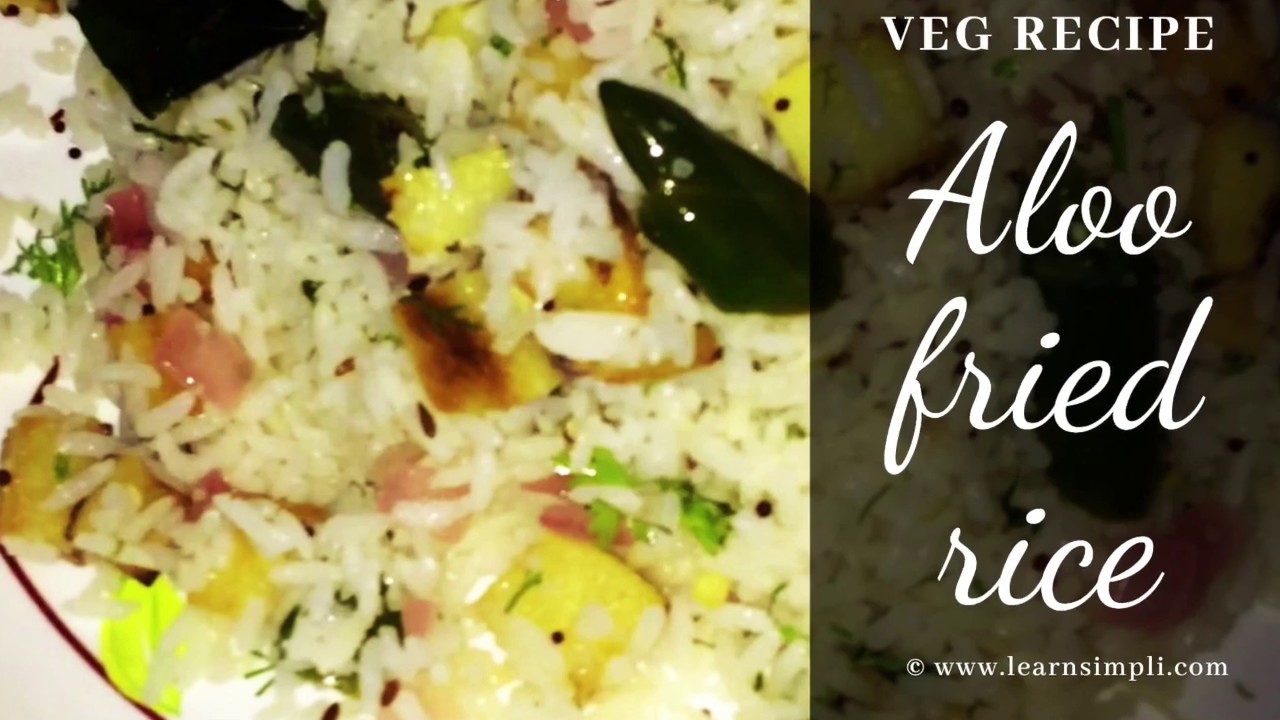 Aloo fried rice | how to make aloo fried rice | potato fried rice - YouTube