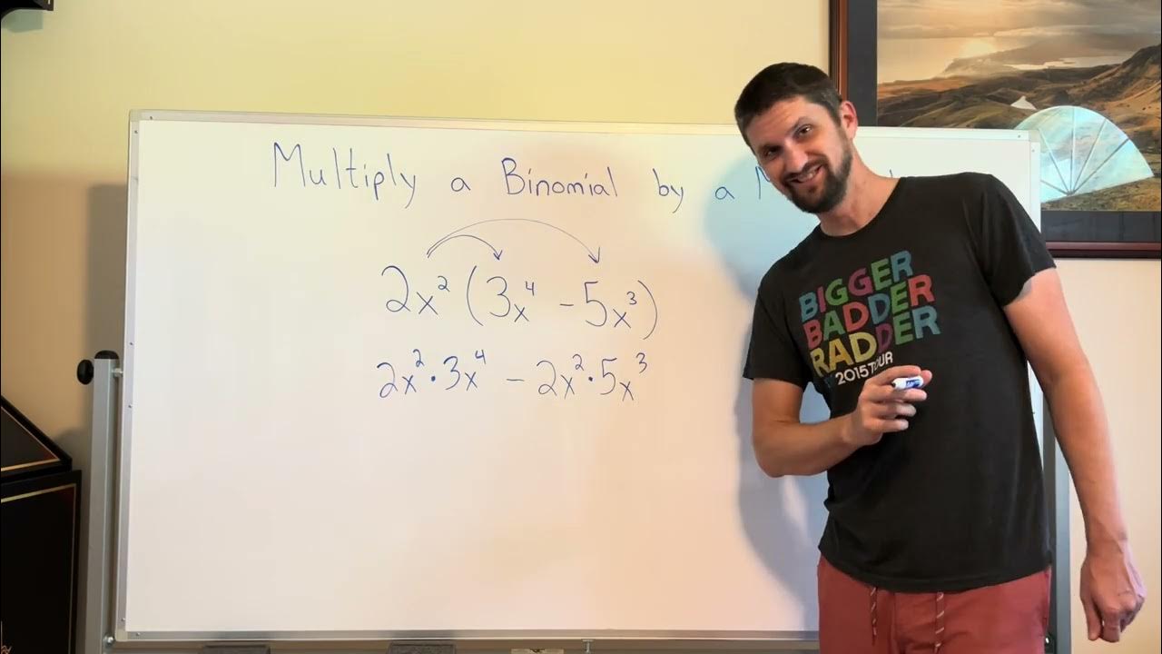 Multiply a Binomial by a Monomial - YouTube