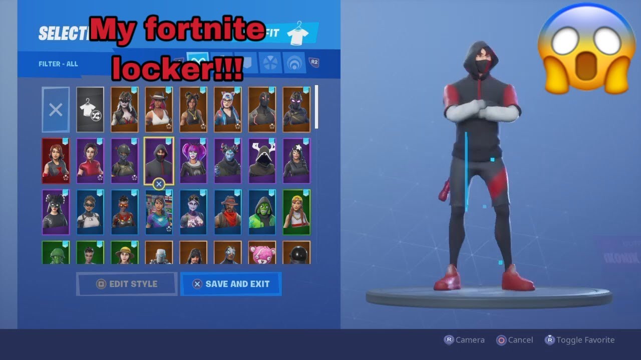 MY 2020 FORTNITE LOCKER TOUR!!! - YouTube