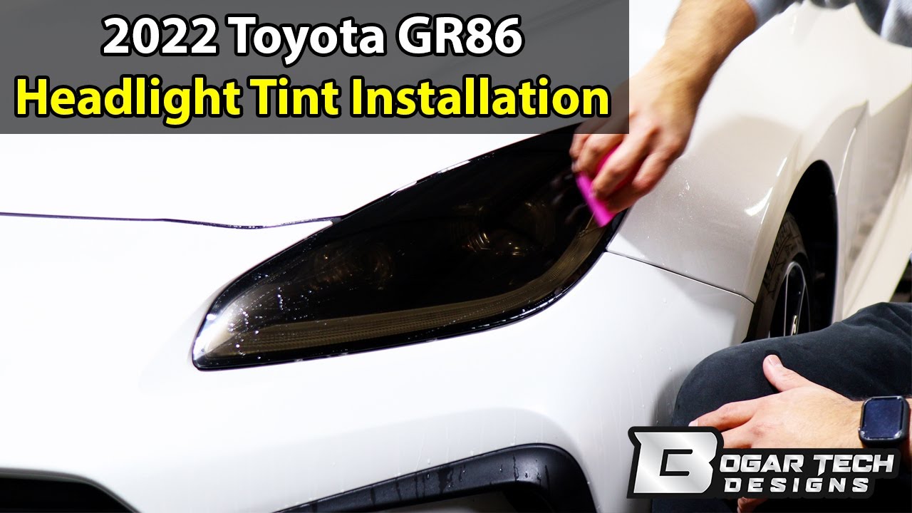 Toyota GR86 2022-2025 Headlight Tint Installation - YouTube