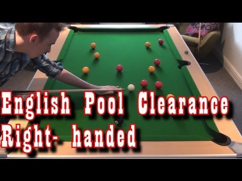 Right- handed English Pool Clearance Challenge - YouTube
