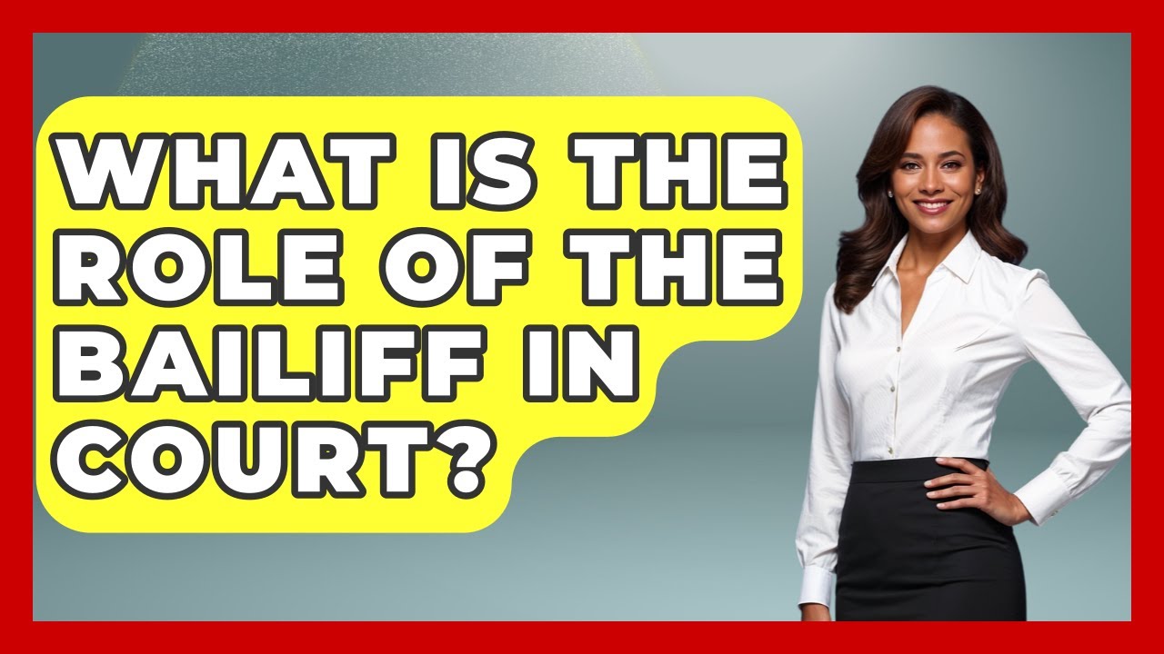 What Is The Role Of The Bailiff In Court? - Get Divorce Answers - YouTube