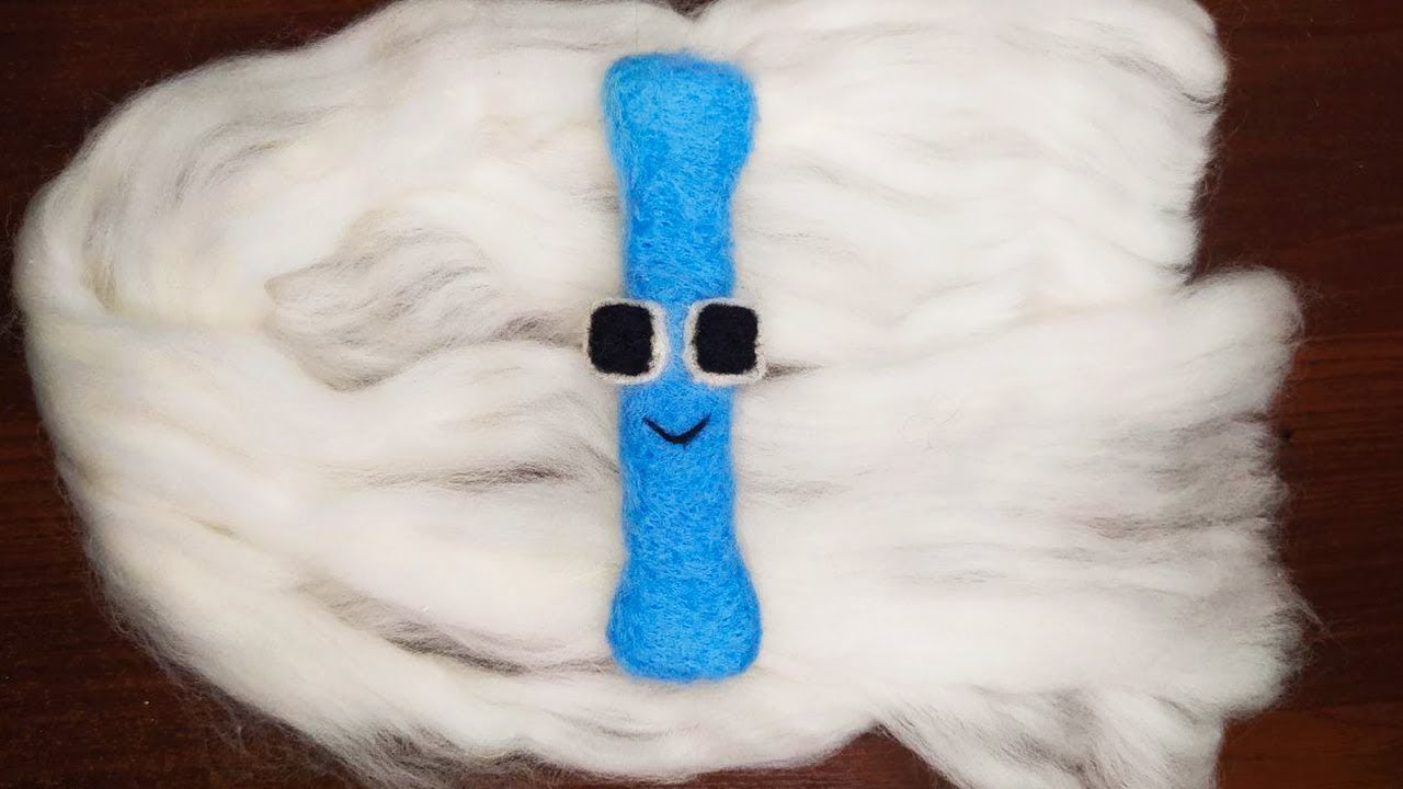 Letter I made of wool / Alphabet Lore / Needlefelt Wool Art - YouTube