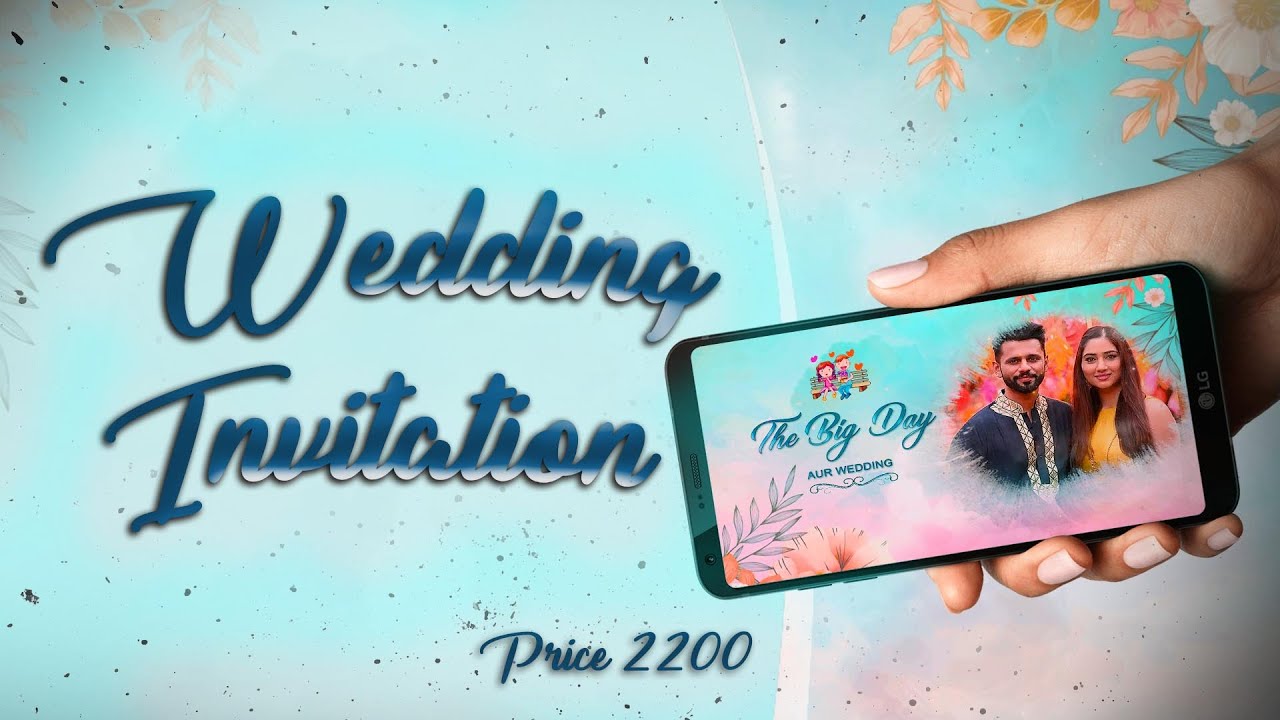Exclusive Wedding Video Invitation Online | Whatsapp Wedding Video ...