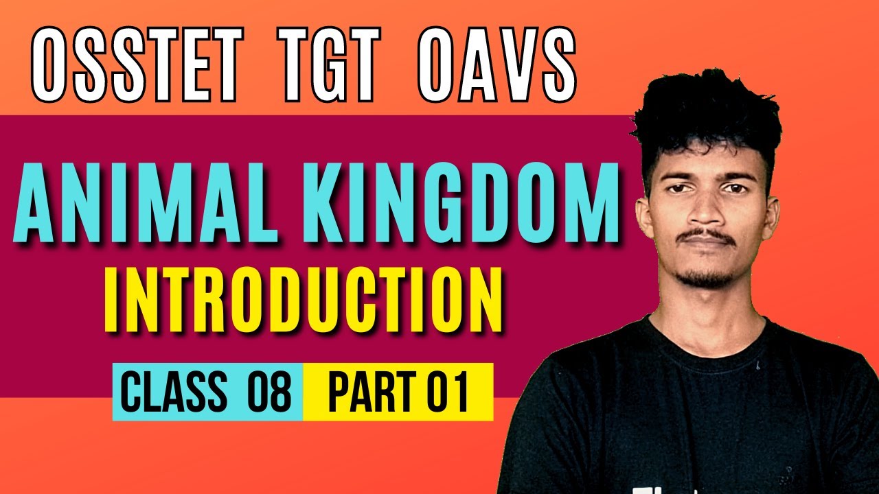 [L8] ANIMAL KINGDOM || Introduction || OSSTET BIOLOGY || CHT || TGT CBZ ...